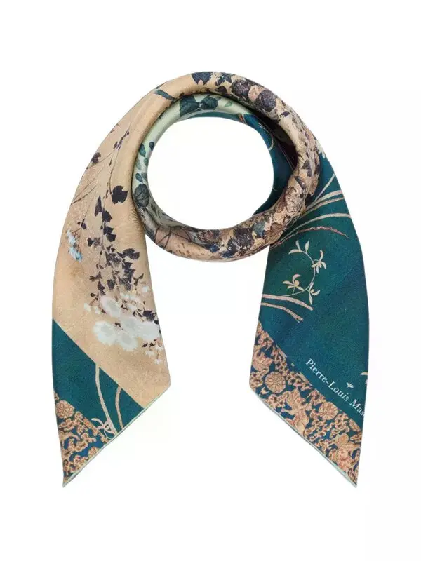 PIERRE-LOUIS MASCIA Aloeuw Landscape-print Silk Scarf