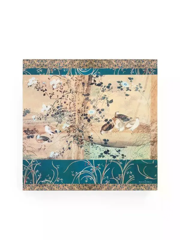 PIERRE-LOUIS MASCIA Aloeuw Landscape-print Silk Scarf