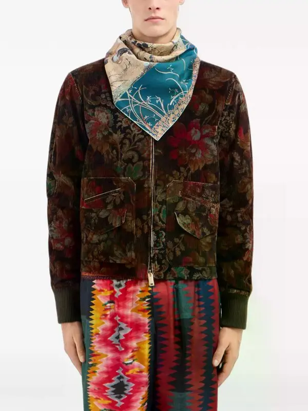 PIERRE-LOUIS MASCIA Aloeuw Landscape-print Silk Scarf