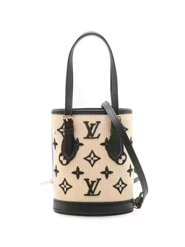 LOUIS VUITTON Monogram Cotton Nano Bucket Bag
