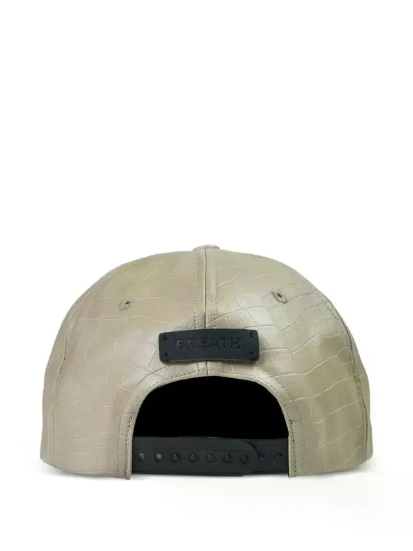 BREATH Crocodile-effect Embroidered Baseball Cap