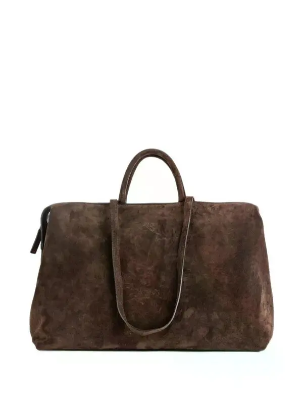 Marsèll 4 In Orizzontale Suede Tote Bag - Brown
