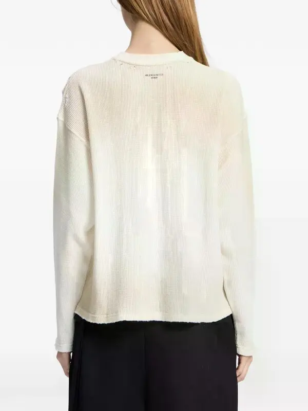 ANN DEMEULEMEESTER Distressed Long-sleeve T-shirt