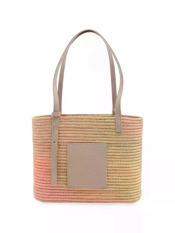 Loewe Raffia Square Basket Tote Bag