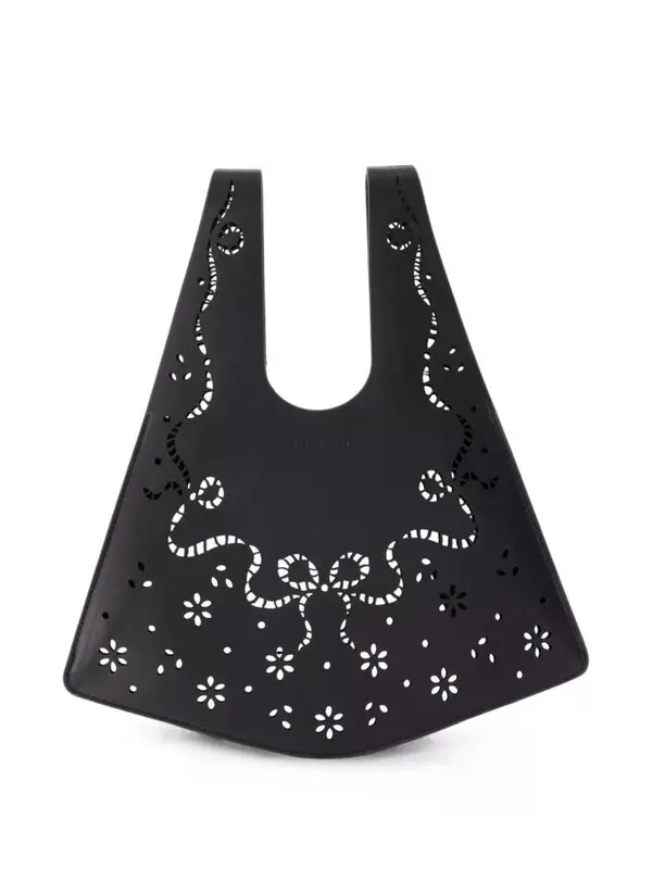 Simone Rocha Mini Laser-cut Shopper Tote Bag