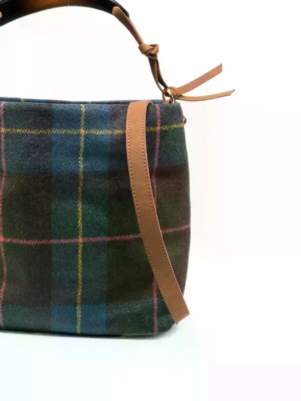 LA MILANESA Tartan-check Tote Bag - Blue