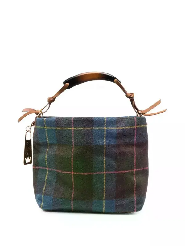 LA MILANESA Tartan-check Tote Bag - Blue