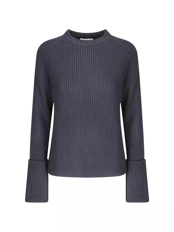 ELY ELY Ribbed-knit Raglan-sleeves Sweater