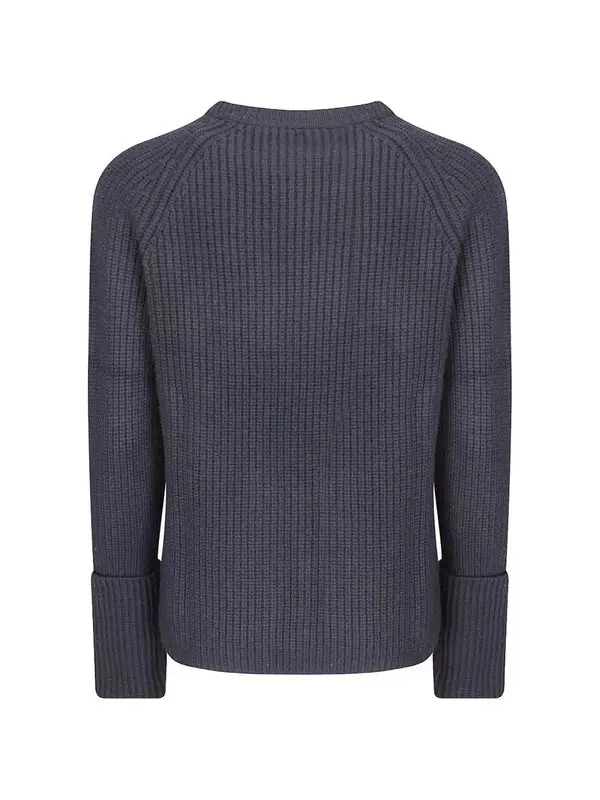 ELY ELY Ribbed-knit Raglan-sleeves Sweater