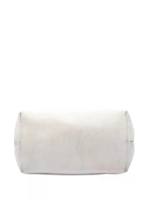 Celine 2019 Small Canvas Logo Print Horizontal Cabas Tote Bag