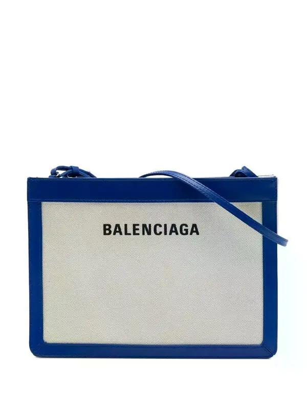 Balenciaga Canvas Pochette Cross Body Bag