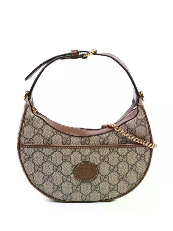 Gucci 2016-2026 Mini Gg Supreme Half Moon Bag Satchel