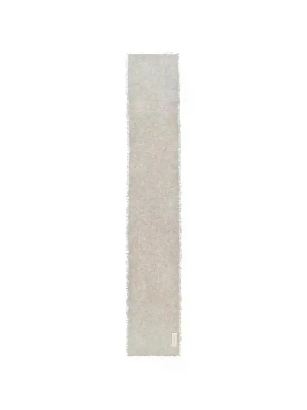 HIMALAYA CLOTHING Fringed Cashmere Scarf - Grey