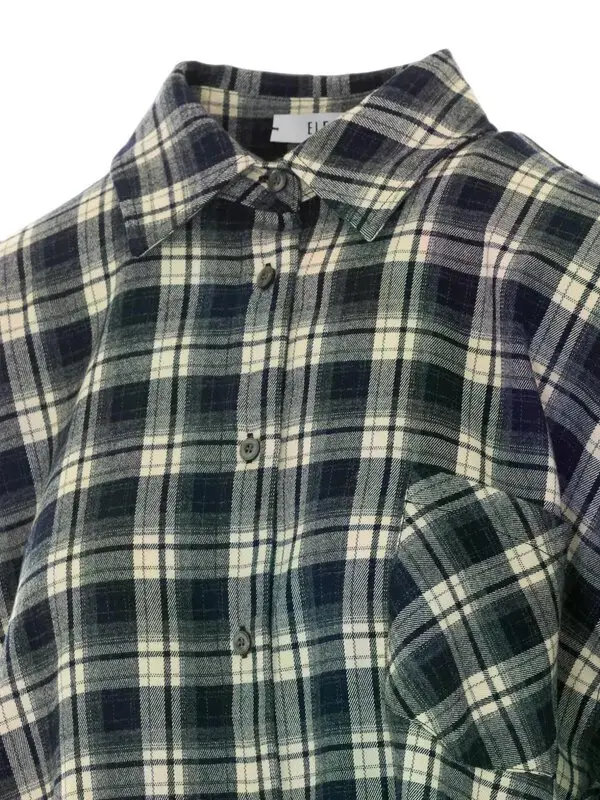 ELE Eleh Check Print Shirt