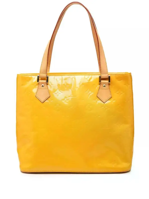 LOUIS VUITTON 2000 Monogram Vernis Houston Tote Bag - Yellow