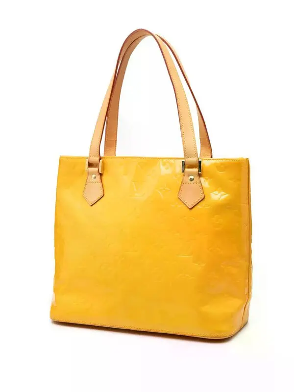 LOUIS VUITTON 2000 Monogram Vernis Houston Tote Bag - Yellow