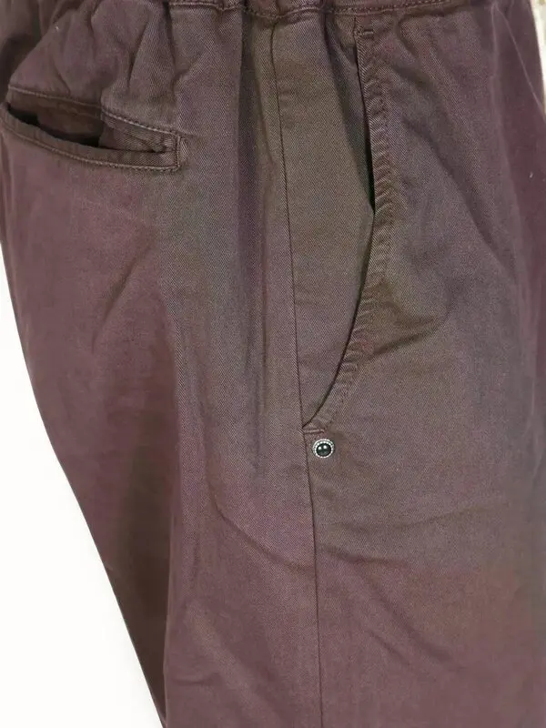 WHITE SAND Belted Gabardine Trousers