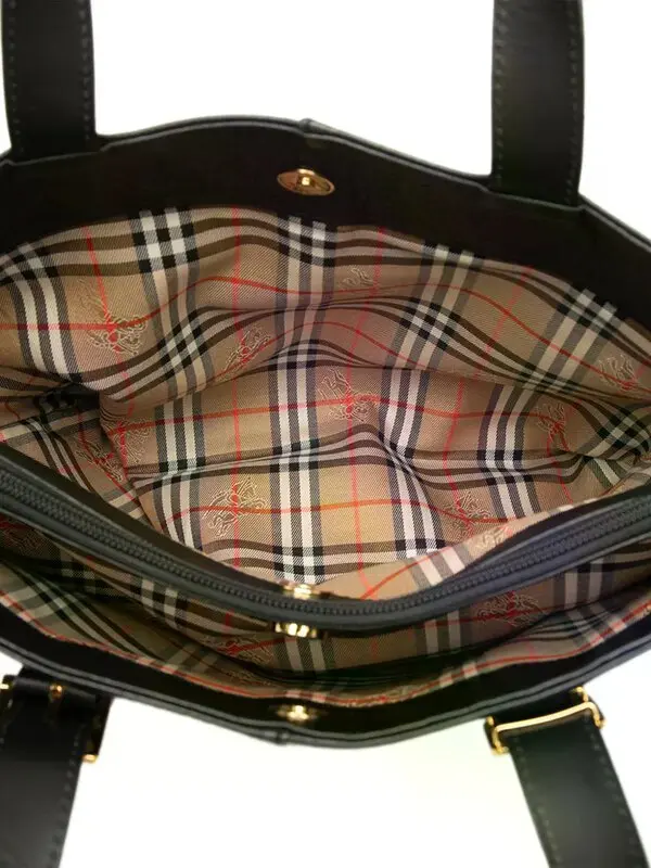 Burberry 20th Century Leather Tote Bag