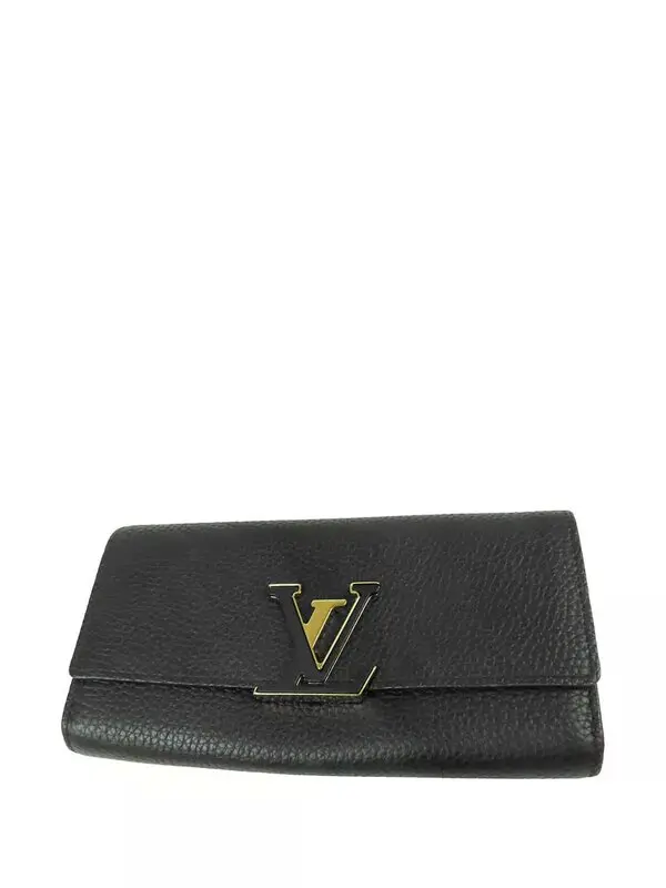 LOUIS VUITTON 2019 Taurillon Capucines Wallet Long Wallets