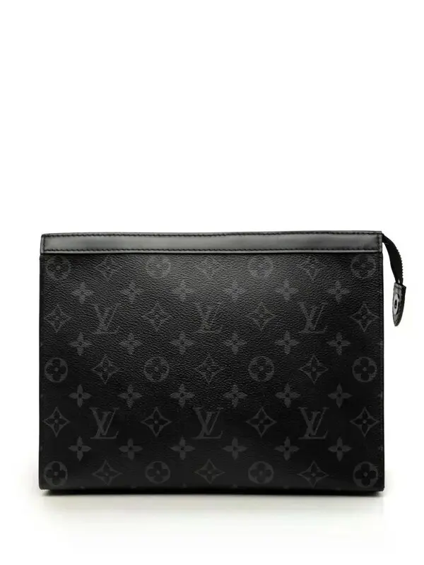 LOUIS VUITTON Monogram Eclipse Pochette Voyage Mm Clutch Bag