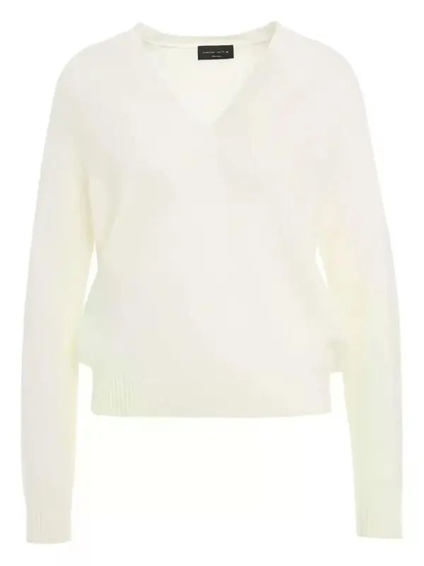 ROBERTO COLLINA V-neck Wool-blend Sweater