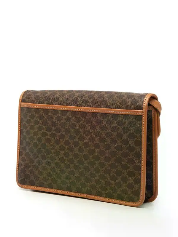 Celine 2007 Macadam Coated Canvas Crossbody Bag