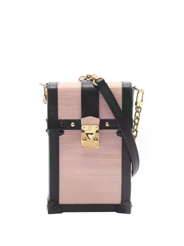 LOUIS VUITTON 2019 Epi Pochette Trunk Vertical Crossbody Bag - Pink