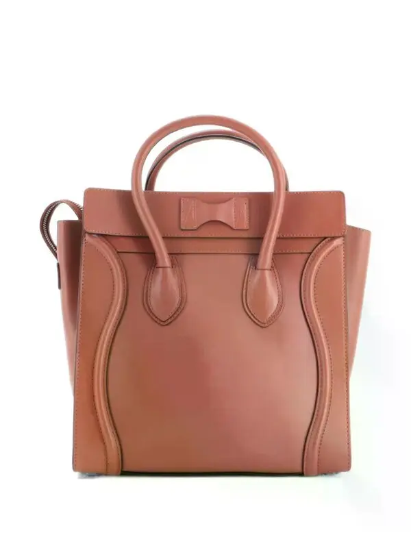 Celine Luggage Bag Smooth Leather Mini Tote Bag