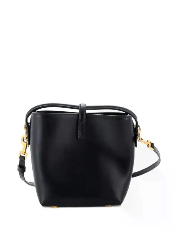 Saint Laurent Le 37 Leather Mini Bucket Bag - Black