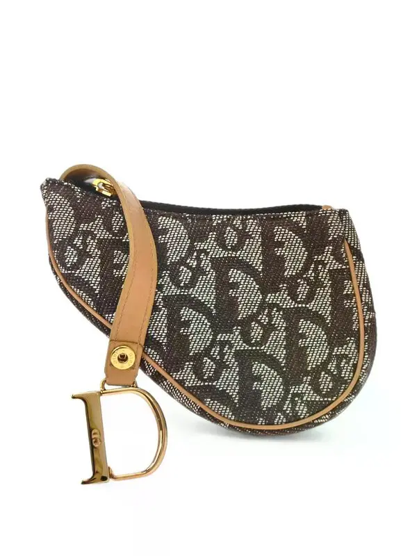 Dior Trotter Saddle Coin Purse - Brown