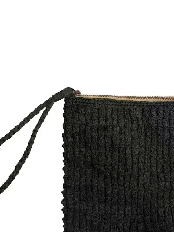 IBELIV Club Woven Clutch Bag - Black