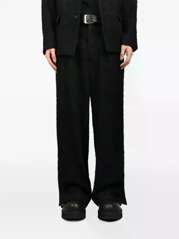 FILTH Textured Wide-leg Trousers
