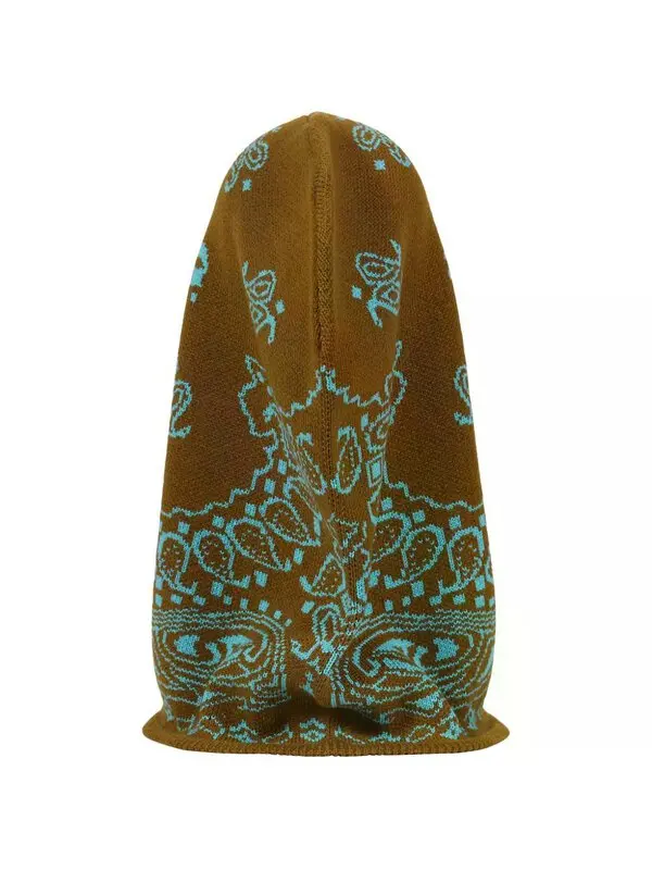 JUN/NAKAYAMA Paisley-print Drawstring Balaclava