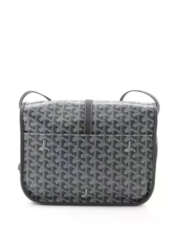 Goyard Belvedere Ii Messenger Bag Coated Canvas Mm Cross Body Bag - Grey
