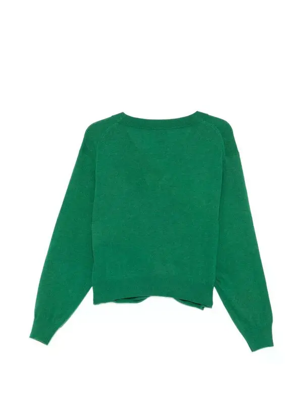 NUDE Twist-detail V-neck Sweater