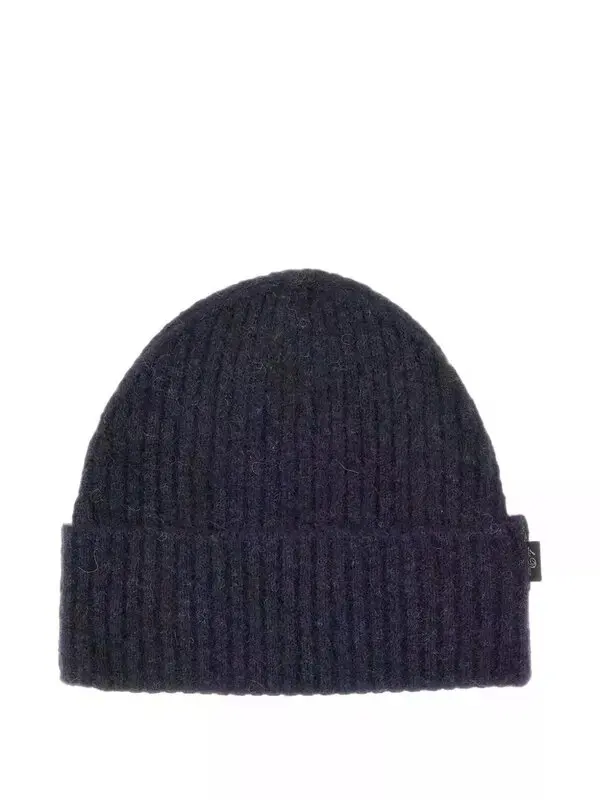 LES DEUX Ribbed-knit Beanie Hat