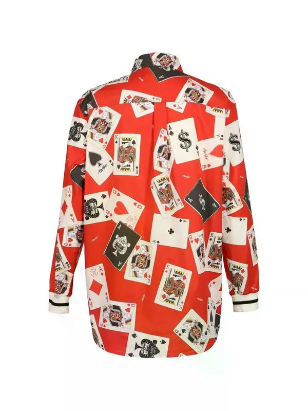 AWGE Playing Card-print Long-sleeve Shirt