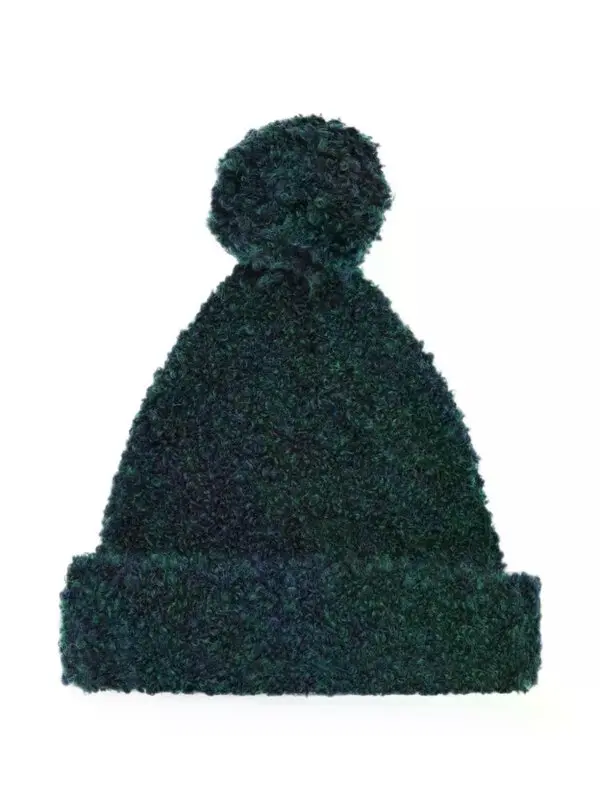 Henrik Vibskov Amphi Pom-pom Beanie Hat - Green
