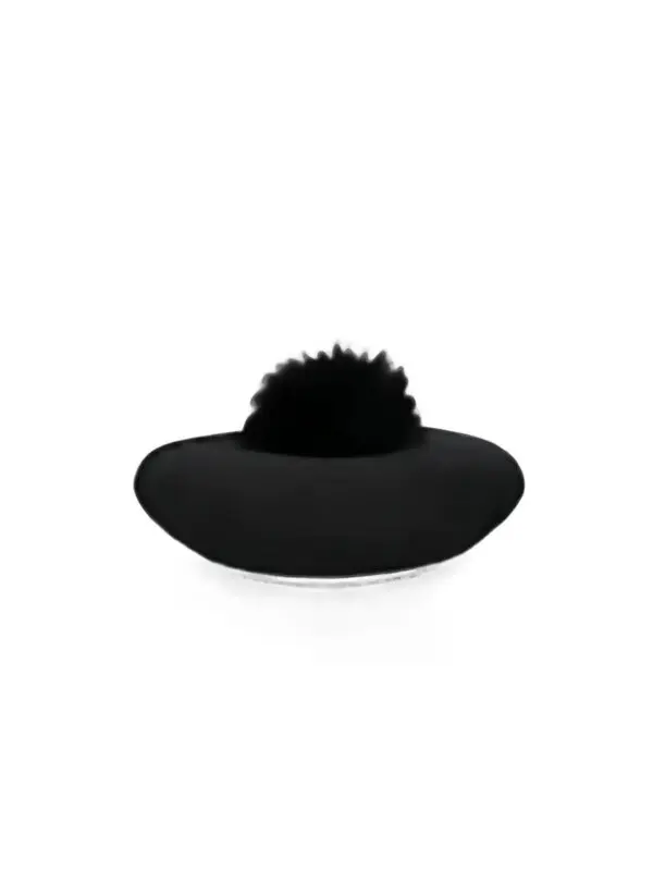 Borsalino Logo-plaque Pom-pom Beret
