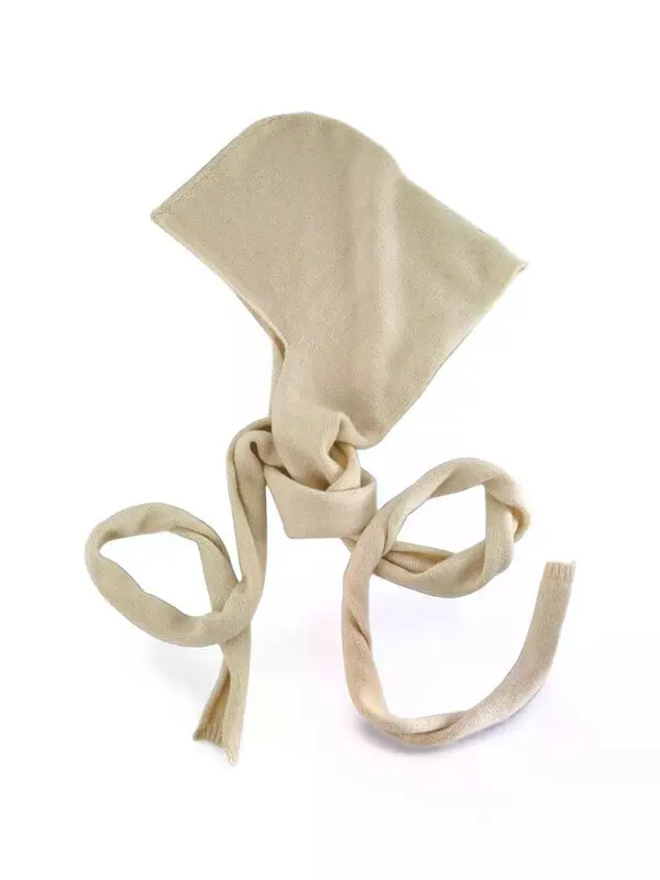 CASEY CASEY Ribbed-knit Scarf - Neutrals