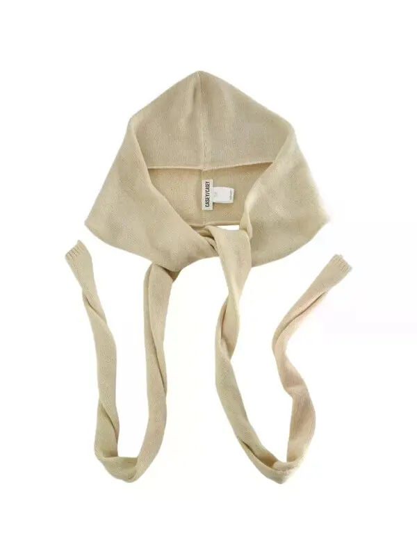 CASEY CASEY Ribbed-knit Scarf - Neutrals