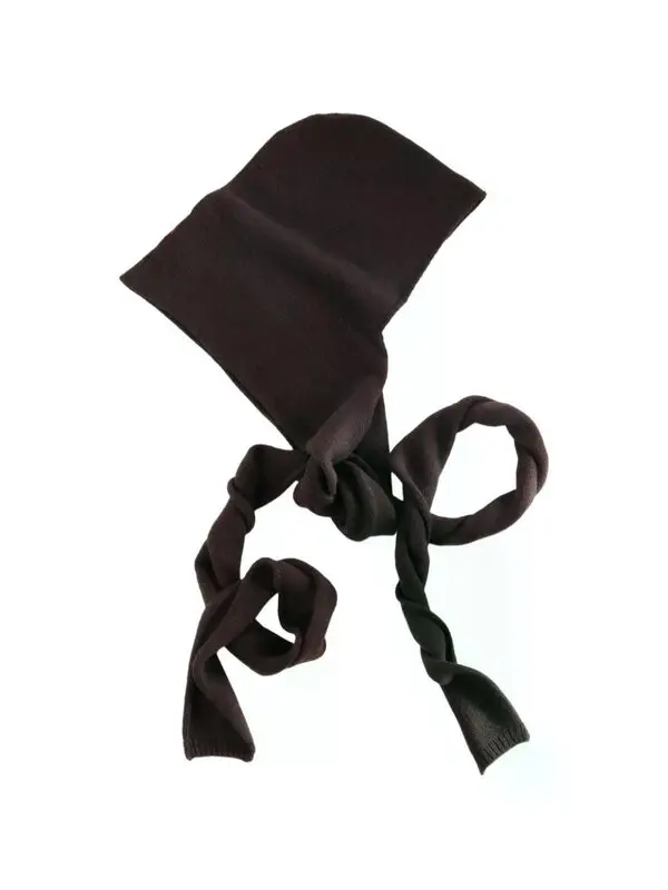 CASEY CASEY Hooded Scarf - Brown