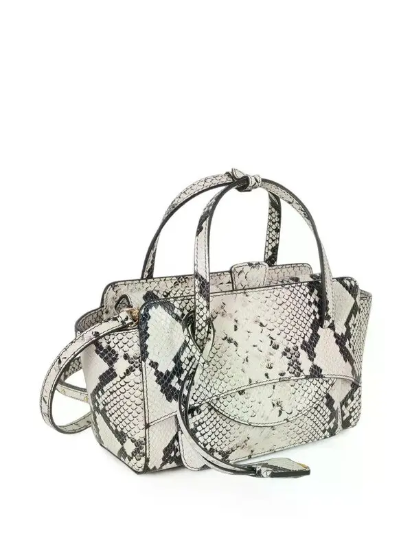 HIDESINS Snake-effect Leather Shoulder Bag