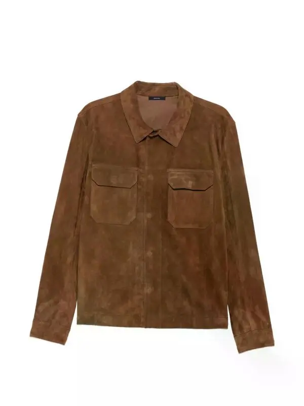 TOM FORD Suede Shirt Jacket - Brown