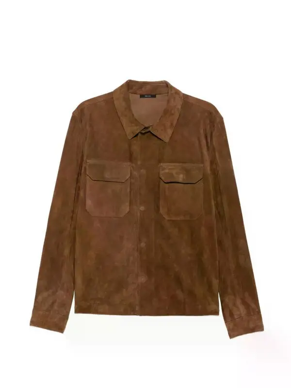 TOM FORD Suede Shirt Jacket - Brown