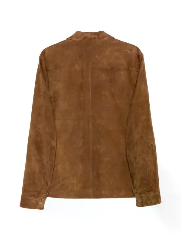 TOM FORD Flap-pocket Suede Jacket - Brown