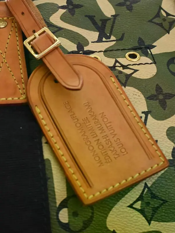 LOUIS VUITTON 2008 Takashi Murakami Monogramouflage Keepall Bandouliere 55 Satchel - Green
