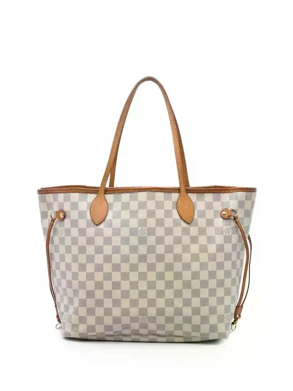 LOUIS VUITTON Damier Azur Neverfull Mm Tote Bag