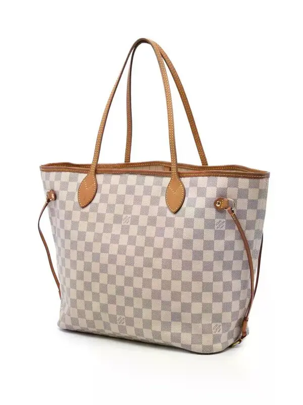 LOUIS VUITTON Damier Azur Neverfull Mm Tote Bag