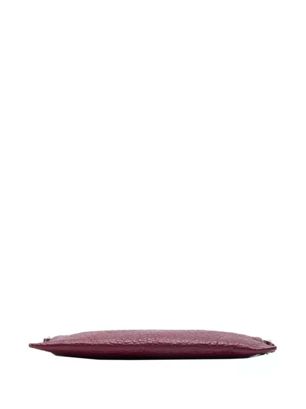 Burberry Grain Check Embossed Leather Peyton Cross Body Bag - Red